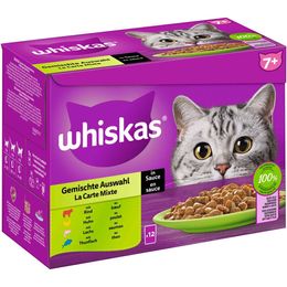 whiskas MULTIPACK 7+ Gemischte Auswahl in Sauce 12x85g