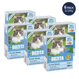 Bozita H&auml;ppchen in Sauce Sterilised Saibling Katzen-Nassfutter getreidefrei 6x370 g