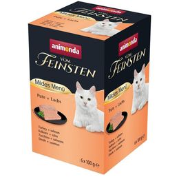 animonda vom Feinsten Adult Mildes Men&uuml; Pute + Lachs Katzen-Nassfutter ohne Getreide, Zucker und Soja 6x100g