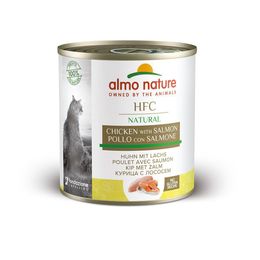 Almo Nature HFC Natural Cat Huhn und Lachs Katzen-Nassfutter ohne Konservierungsmittel 12x280g