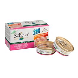 Schesir H&uuml;hnerfilet mit Schinken Katzen-Nassfutter 6x50g