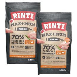 Rinti Max-i-Mum Huhn Hunde-Trockenfutter getreidefrei 2x12kg
