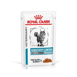 Royal Canin Veterinary SENSITIVITY CONTROL HUHN MIT REIS Nassfutter f&uuml;r Katzen 12x85g