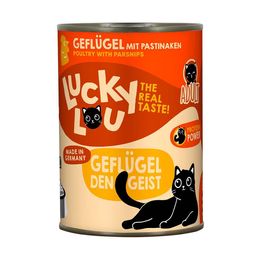 Lucky Lou Lifestage Adult Gefl&uuml;gel Katzen-Nassfutter getreidefrei 24x400g