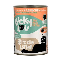 Lucky Lou Lifestage Adult Gefl&uuml;gel & Kaninchen Katzen-Nassfutter getreidefrei 6x400g