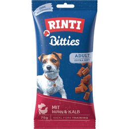 Rinti Bitties Adult Huhn und Kalb Hundesnacks getreidefreie Hundesnacks 75g