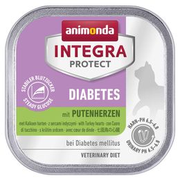 animonda Integra Protect Diabetes mit Putenherzen Katzen-Nassfutter ohne Konservierungsmittel 16x100g