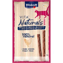 Vitakraft Vita Naturals Stick mit Huhn Katzensnacks ohne Zusatzstoffe 10x4St