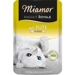 Miamor Ragout Royale Pute in Jelly Katzen-Nassfutter ohne Farbstoffe 44x100g