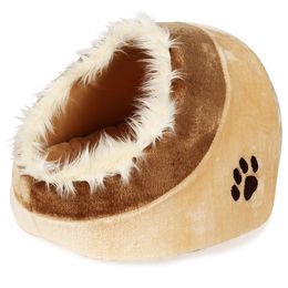 Trixie Kuschelh&ouml;hle Minou beige/braun 41x35x26cm