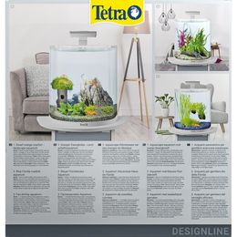 Tetra AquaArt Explorer Line Halfmoon Komplett-Set 30l wei&szlig;