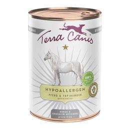 Terra Canis HYPOALLERGEN &ndash; Pferd mit Topinambur Hunde-Nassfutter getreidefrei 12x400g