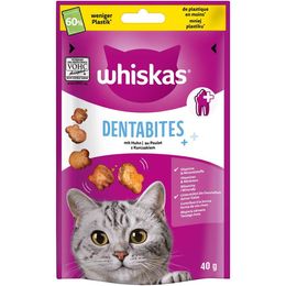 whiskas Dentabites Huhn Katzensnacks reduziert Zahnsteinbildung 3x40 g