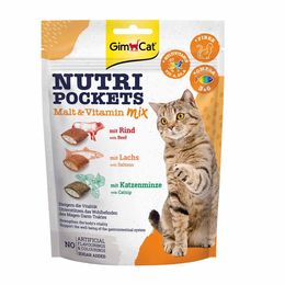 Gimcat Nutri Pockets Malt&Vitamin Mix Katzensnacks ohne Zuckerzusatz 5x150g