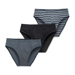 Tchibo - 3 Slips - Herren - Gr. M/5 - dunkelblau/gestreift
