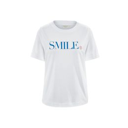 Tchibo - T-Shirt mit Print - Damen - Gr. S - wei&szlig;/print