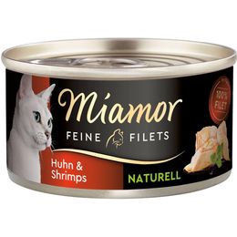 Miamor Feine Filets naturell Huhn und Shrimps 24x80g