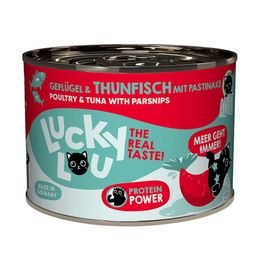 Lucky Lou Lifestage Adult Gefl&uuml;gel & Thunfisch Katzen-Nassfutter getreidefrei 6x200g