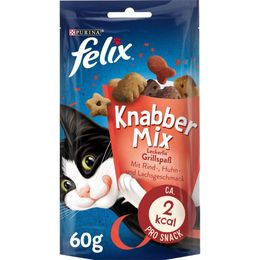 FELIX KnabberMix Grillspa&szlig; Katzensnacks bunter Mix 4x60g