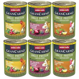 animonda GranCarno Superfoods Adult Variation Mixpack Hunde-Nassfutter getreidefrei 24x400g
