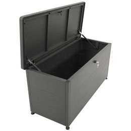 Pharao24.de Balkontruhe Gartenbox aus Stahl mit flachem Deckel