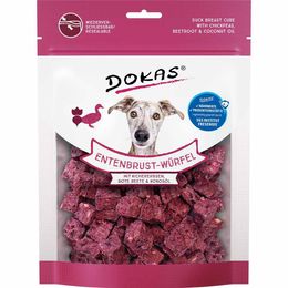 Dokas Entenbrust-W&uuml;rfel mit Kichererbsen, Rote Beete & Kokos&ouml;l Hundesnacks getreidefrei 4x150g