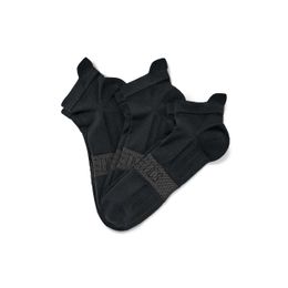 Tchibo - 3 Paar Profi-Laufsocken - Unisex - Gr. 35-38 - schwarz