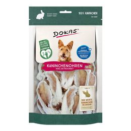 Dokas Kaninchenohren mit Fell getrocknet Hundesnacks getreidefrei 7x100g