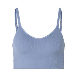 Tchibo - Seamless-Bustier mit Struktur - Damen - Gr. M - blau