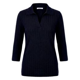 Peter Hahn - Polo-Pullover, blau, Gr. 48 / XL