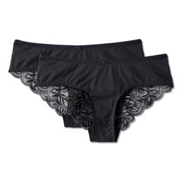 Tchibo - 2 Brazilslips - Damen - Gr. XS - schwarz