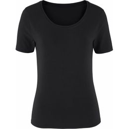 Vivance Damen T-Shirt, schwarz, Gr&ouml;&szlig;e 36/38