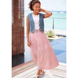 Buffalo Damen Maxirock, mauve, Gr&ouml;&szlig;e 38