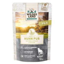 Wildes Land Huhn PUR mit Distel&ouml;l 12x100 g