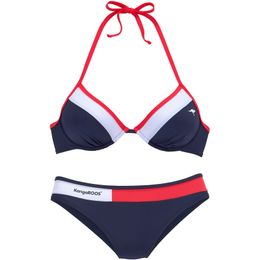 Kangaroos Damen B&uuml;gel-Bikini, marine, Gr&ouml;&szlig;e 40B