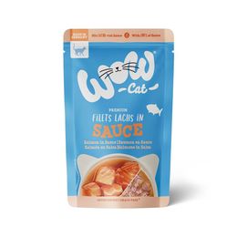 WOW Cat Lachs in Sauce Katzen-Nassfutter Single-Protein 8x85g
