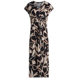 Peter Hahn Betty Barclay - Jersey-Kleid mit V-Ausschnitt, blau, Gr. 46 / L