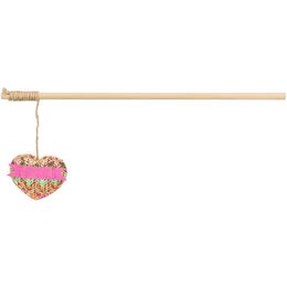 Trixie Spielangel Herz Holz mit Katzenminze