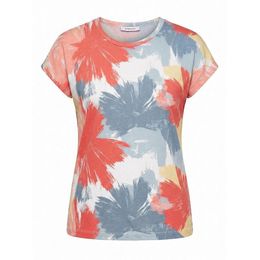 Peter Hahn - T-Shirt mit Rundhals-Ausschnitt, mehrfarbig, Gr. 46 / L - Baumwolle