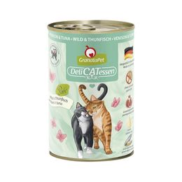 Granatapet Delicatessen Wild & Thunfisch Katzen-Nassfutter getreidefrei 6x400g