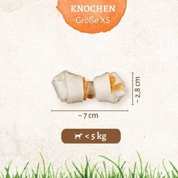 8IN1 Delights Kauknochen Huhn im Beutel Hundesnacks ohne k&uuml;nstliche Geschmacksverst&auml;rker XS 21 St&uuml;ck