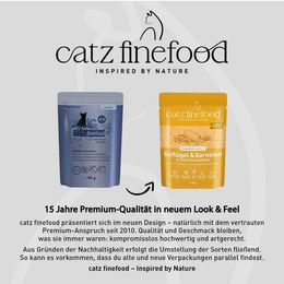 Catz Finefood No. 17 Gefl&uuml;gel & Garnele Katzen-Nassfutter hoher Fleischanteil 16x85g