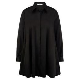 Emilia Lay - Long-Bluse, schwarz, Gr. 56 / 3XL - Baumwolle
