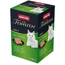 animonda vom Feinsten Adult Pute + Kaninchen Katzen-Nassfutter getreidefrei 32x100g