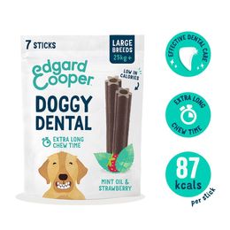 Edgard & Cooper Doggy Dental Erdbeere/Minze Hundesnacks vegan 240g