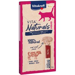 Vitakraft Vita Naturals Liquid Snack Rind Katzensnacks ohne Zuckerzusatz 5 St