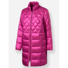 Heine Witt Damen Steppmantel in Glanz-Optik, fuchsia, Gr&ouml;&szlig;e 38