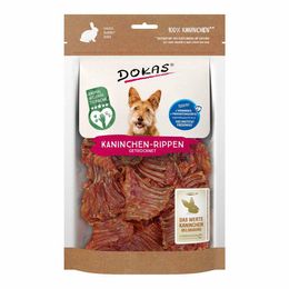 Dokas Kaninchen-Rippen getrocknet Hundesnacks ohne Farbstoffe 7x100g