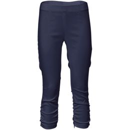 Heine Witt Damen Caprihose mit Abn&auml;hern am Knie, marine, Gr&ouml;&szlig;e 44