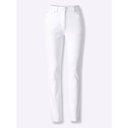 Heine Witt Damen 7/8-Jeans mit Push-up-Effekt, wei&szlig;, Gr&ouml;&szlig;e 42